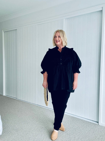 BOBBIE TOP - Black – Ynotsissy